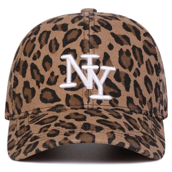 Accessories | New York Leopard Print Cap | Poshmark